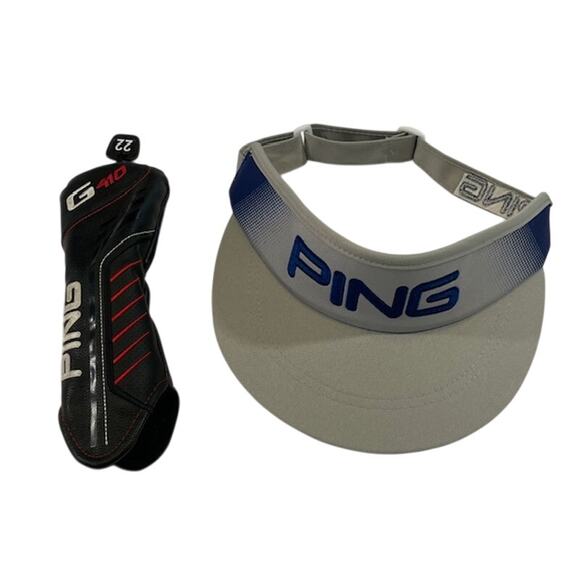 Ping | Games | Ping Vintage Blue And Gray Adjustable Visor G4 Cover ...